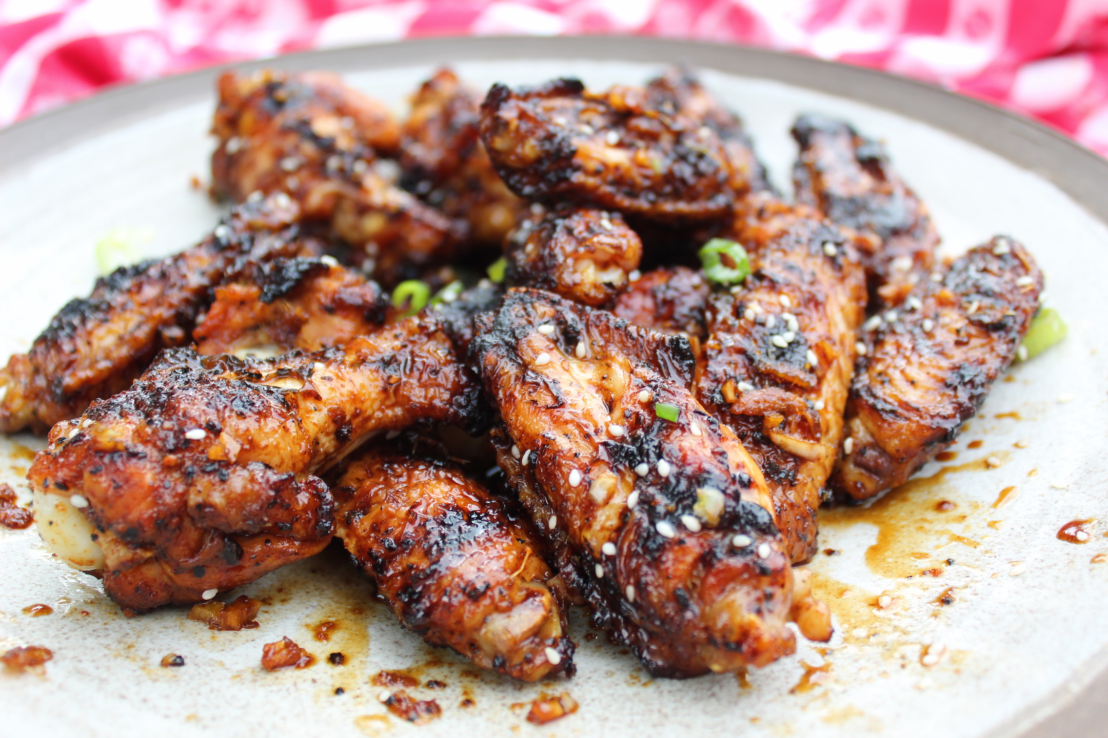 Put these sweet and savory honey-ginger wings on the grill - [225]