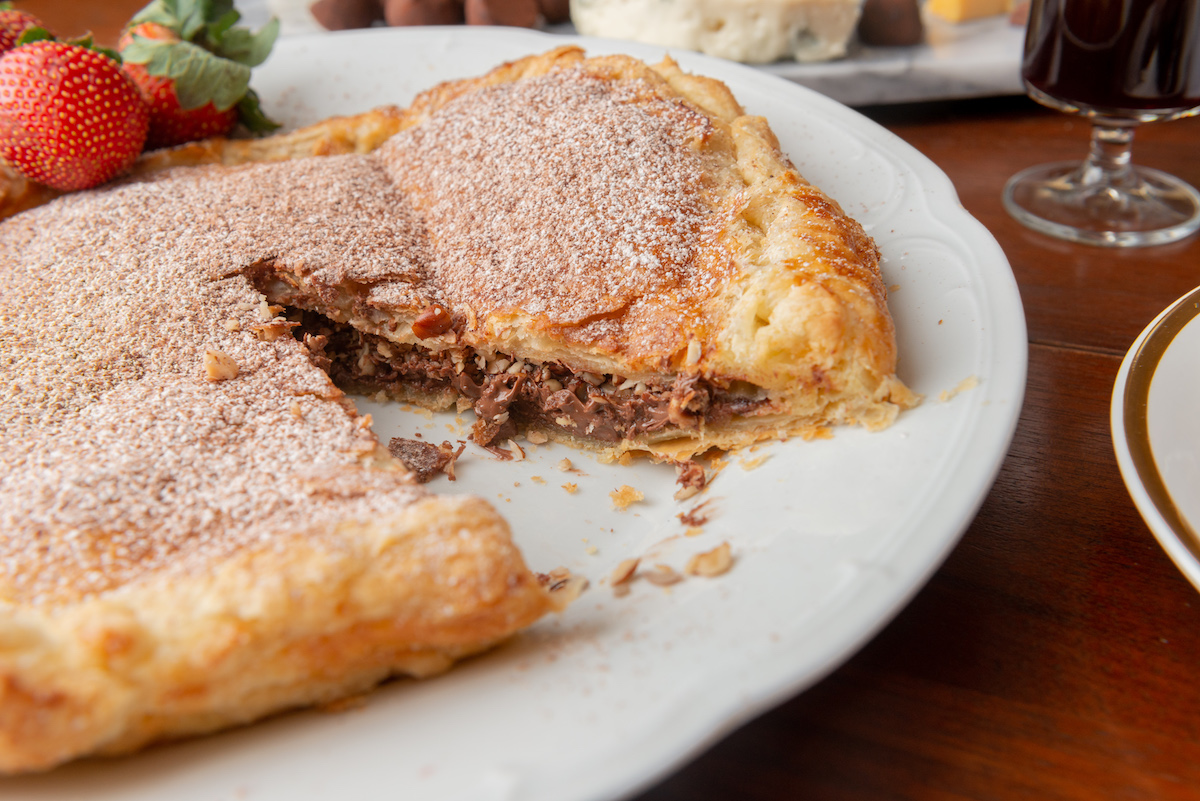 Wow your friends with a French-style king cake with a chocolate ...