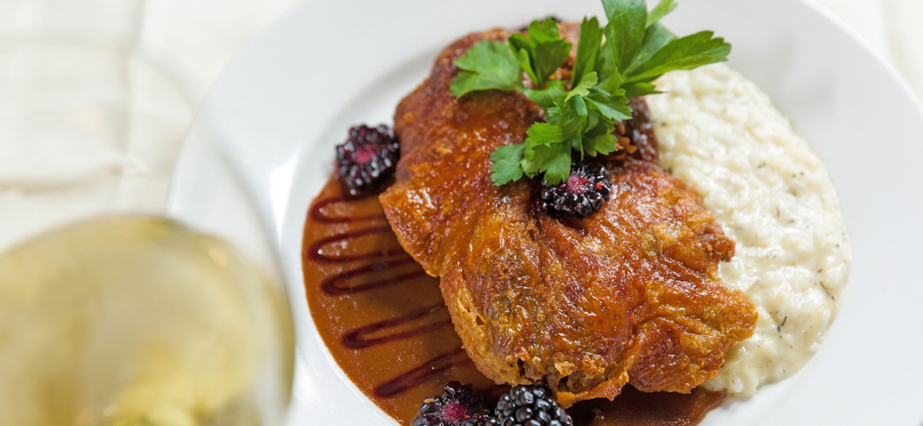 Cozying up to the dinner menu at Mansurs on the Boulevard - [225]