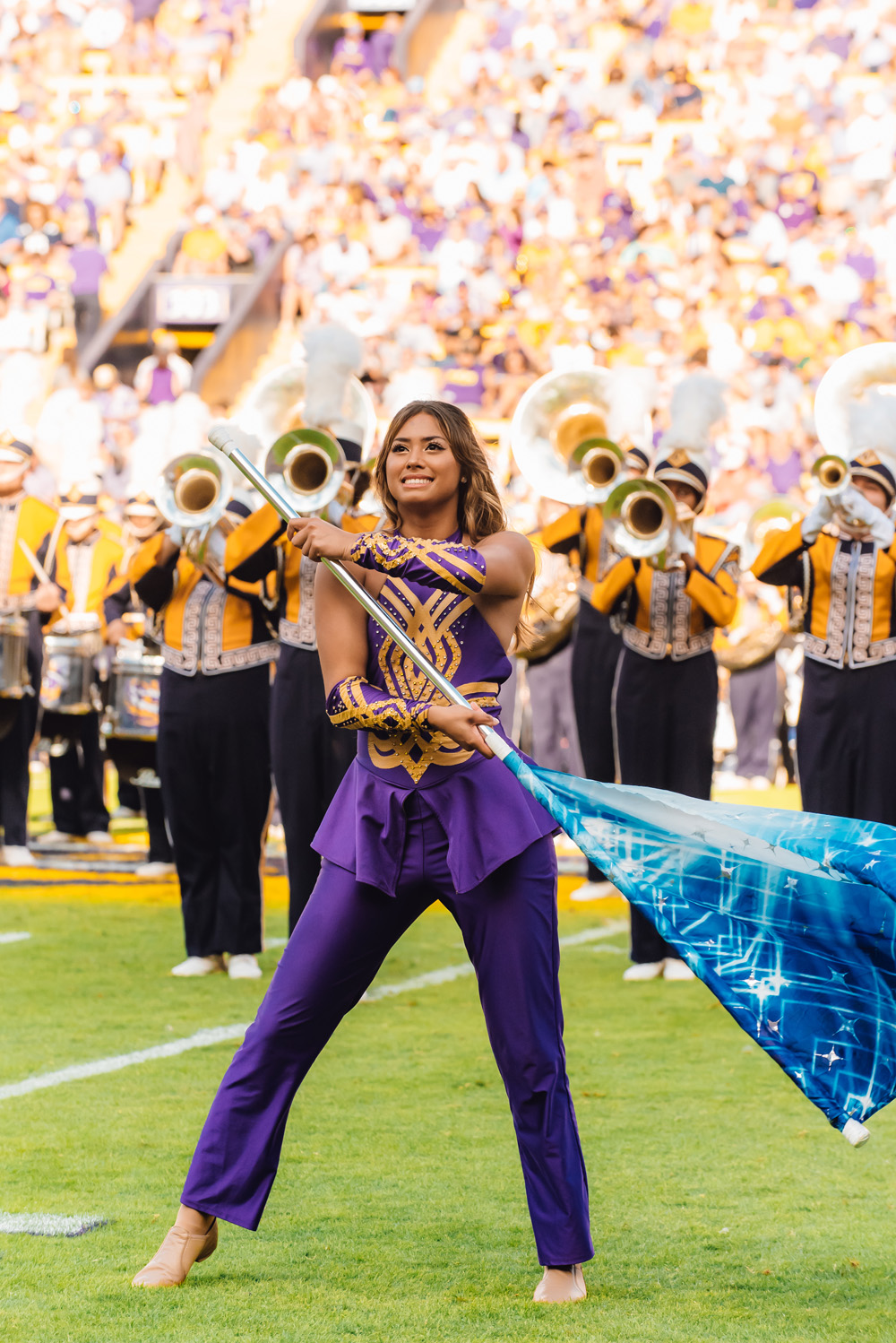 It wouldn’t be game-day without LSU Colorguard - [225]