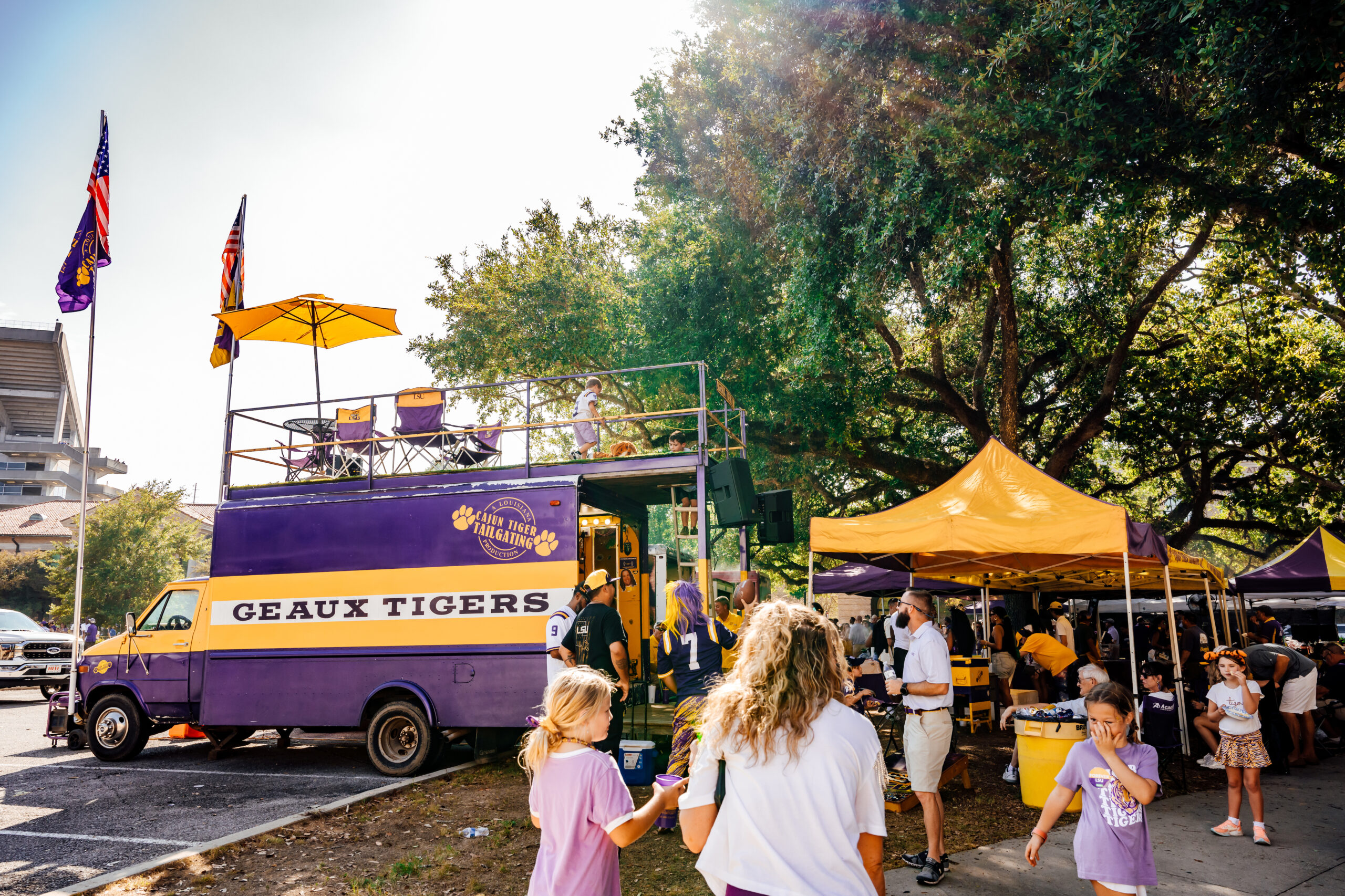 LSU tailgaters feel the changes due to parking and corporate set ups