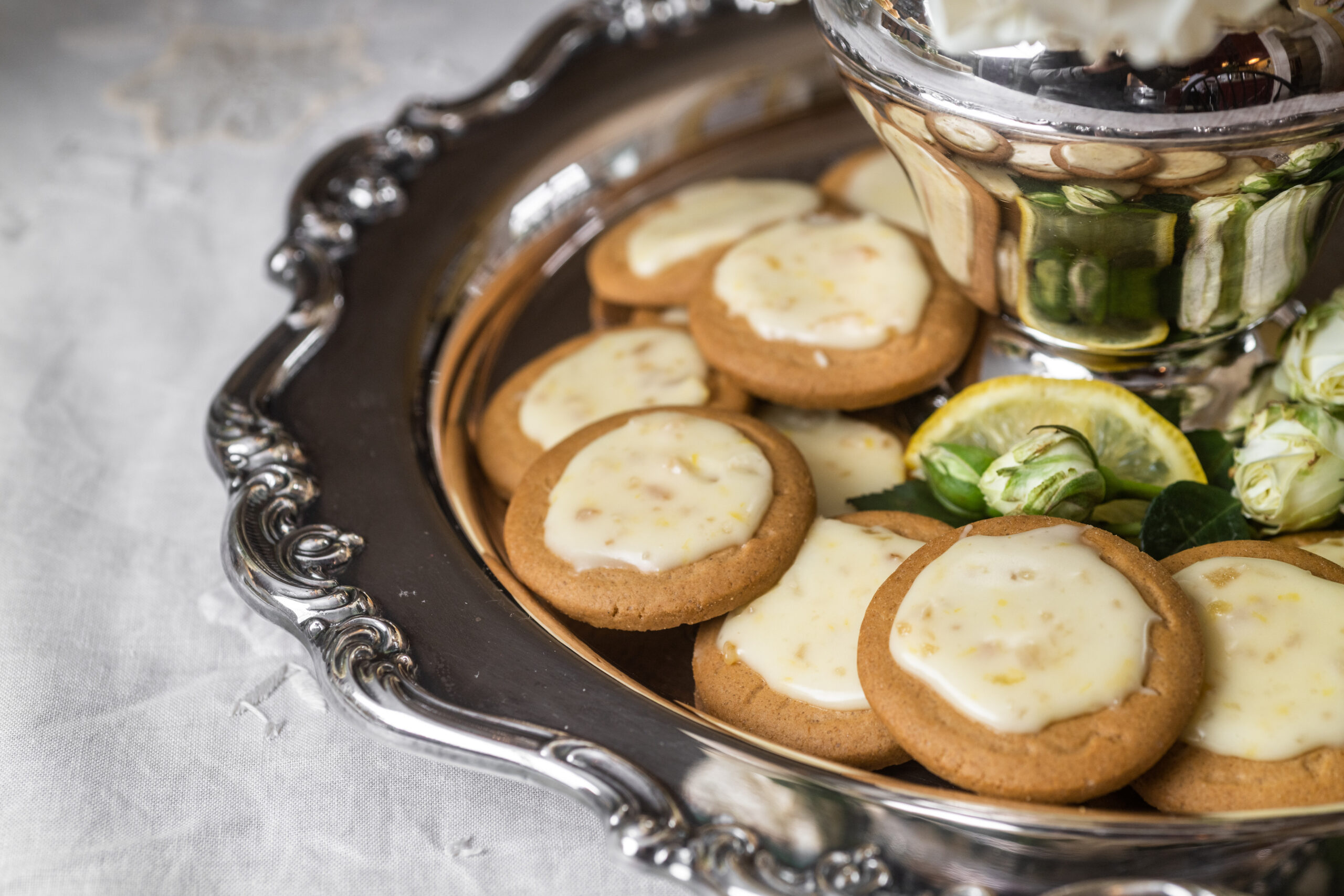 Try this sneaky tip for making Lemon-glazed Ginger Snaps at home - [225]