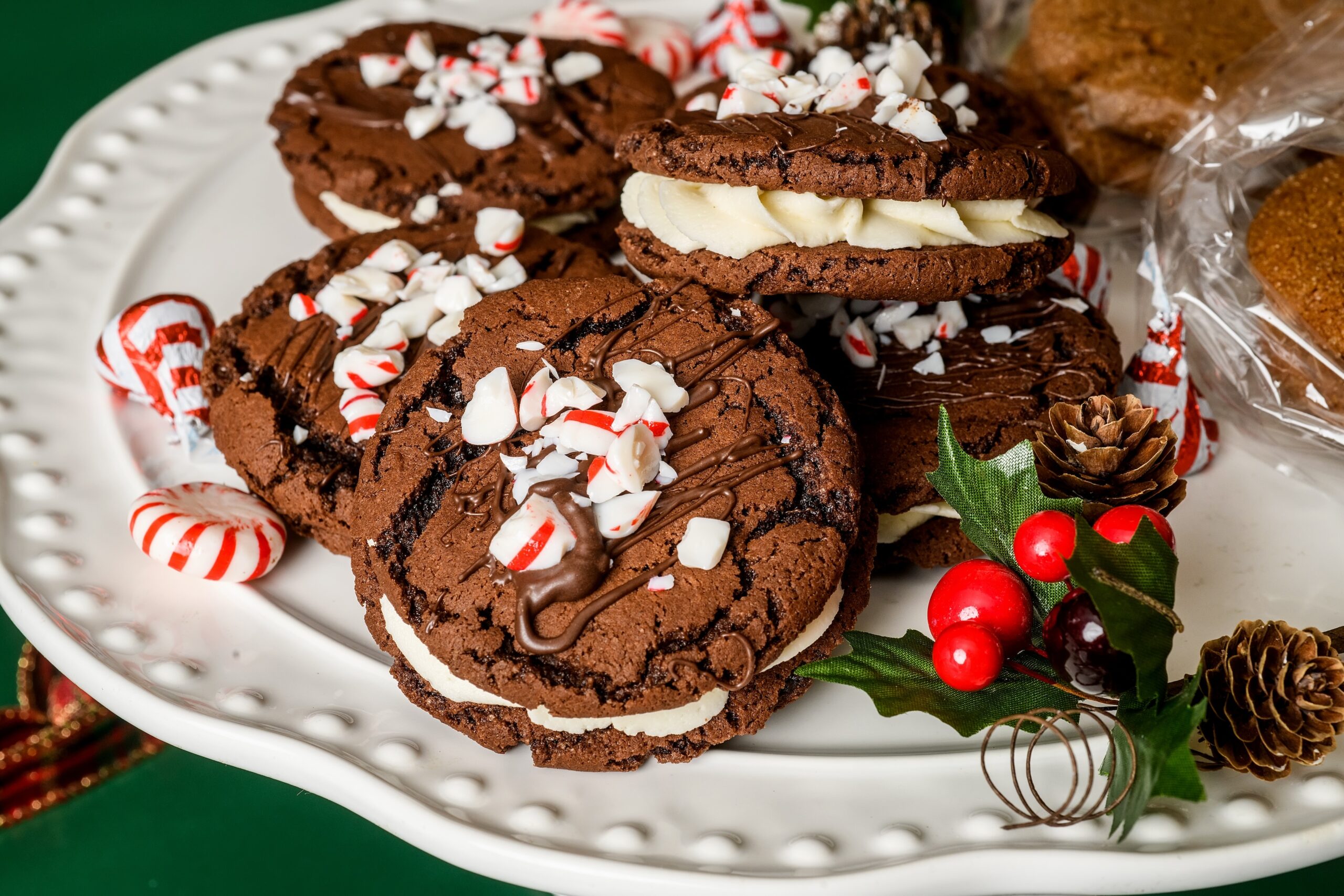 Chocolate Peppermint Sandwich Cookie recipe by Maggie Koch