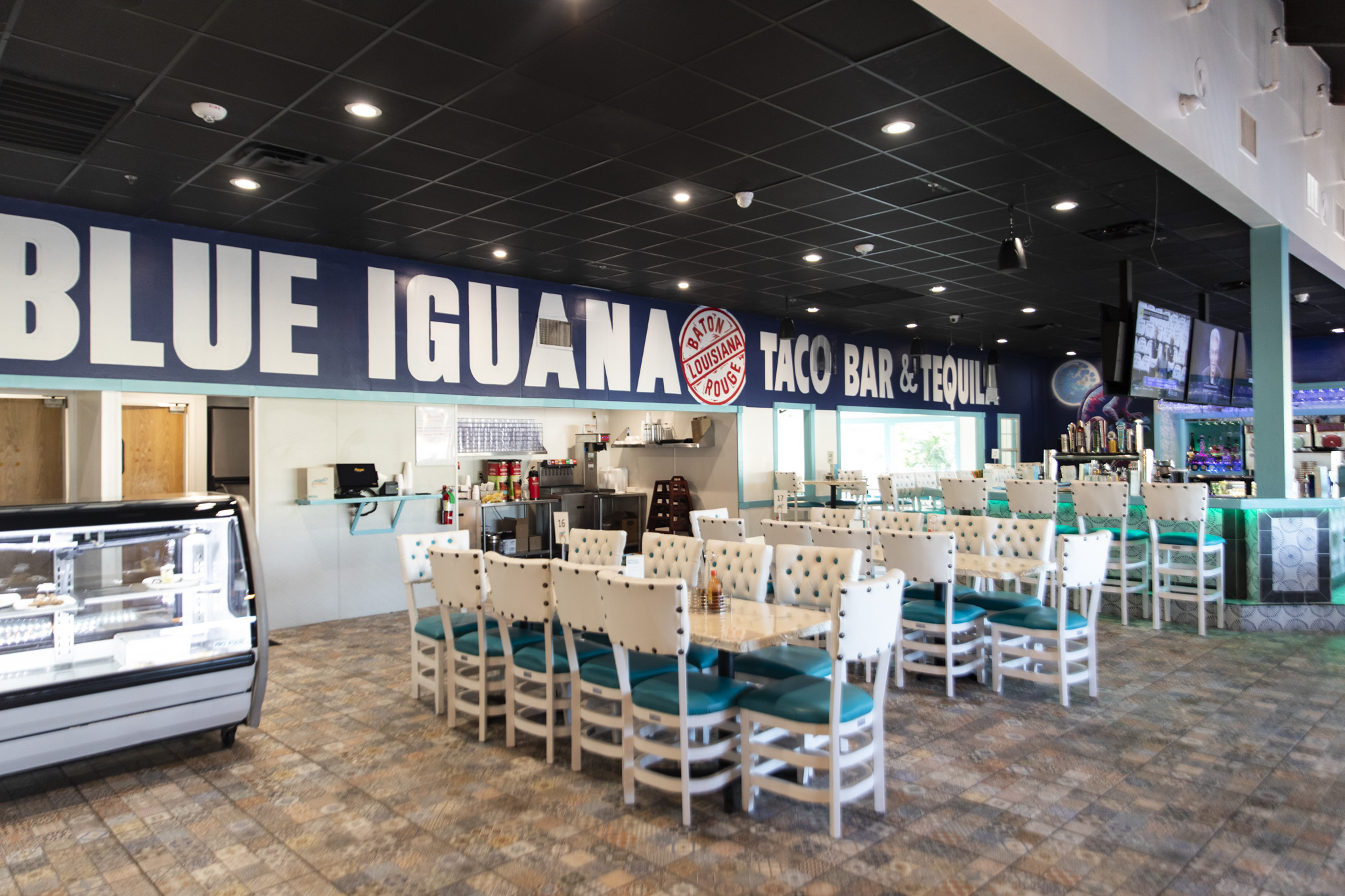 Inside Blue Iguana Taco Bar & Tequila, serving birria dishes and ...